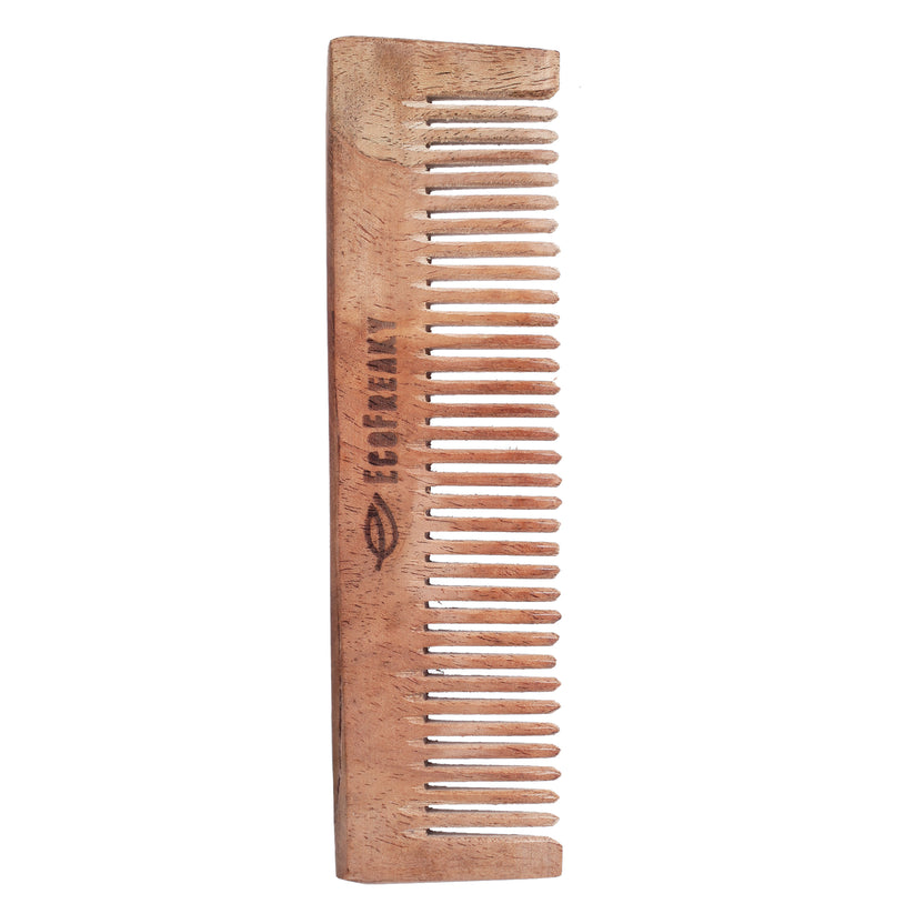 Pure Neem Wood Pocket Comb | Antibacterial Wooden Comb – EcoFreaky